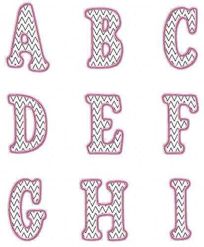 Chevron Applique Font