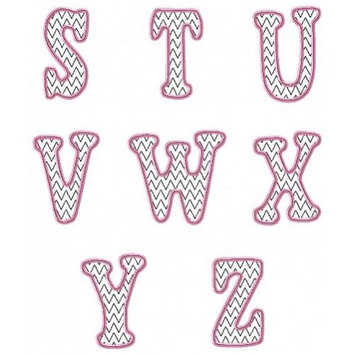 Chevron Applique Font