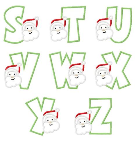 Santa Applique Font