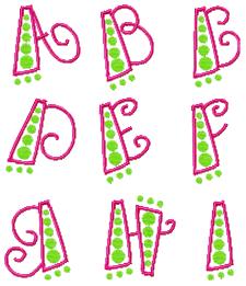 Funky Dots - Monogram 17