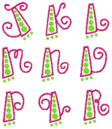 Funky Dots - Monogram 17