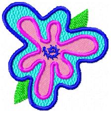 Funky, Groovy, Hippy Flowers - Monogram Font 40