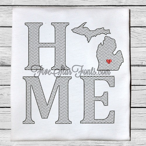 Home State MI Quick Stitch Designs Michigan
