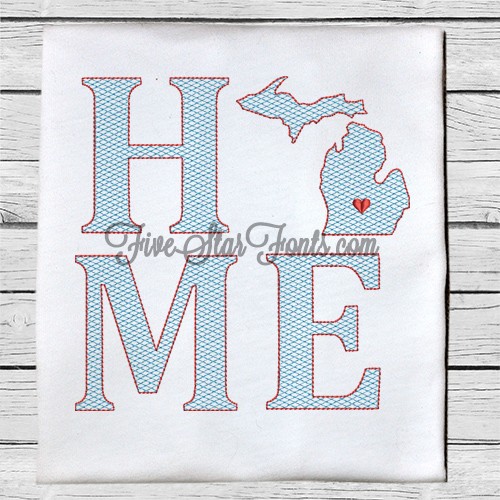 Home State MI Quick Stitch Designs Michigan