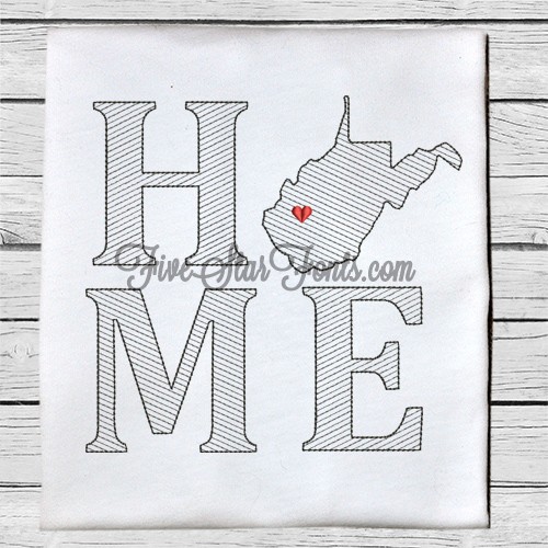 Home State WV Quick Stitch Designs West Virginia