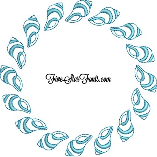 Tiny Shells Beachy Wreath Frame