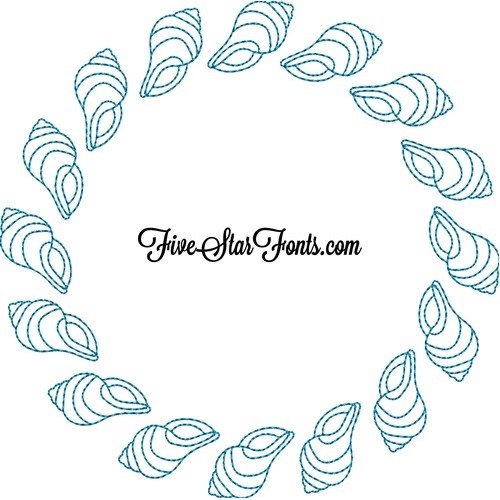 Tiny Shells Beachy Wreath Frame