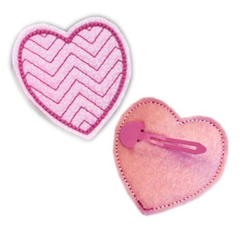 Chevron Heart Applique
