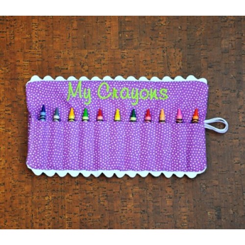 Ric Rac Crayon Roll In the Hoop