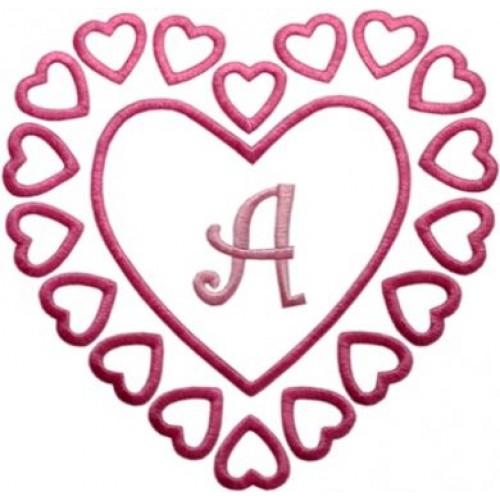 Heart Monogram Font
