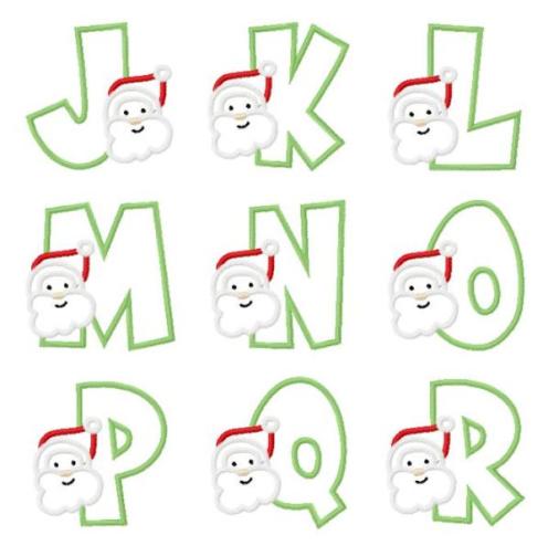Santa Applique Font