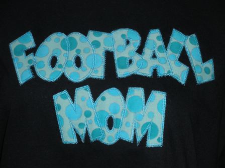 Exclusive FOOTBALL MOM Double Applique