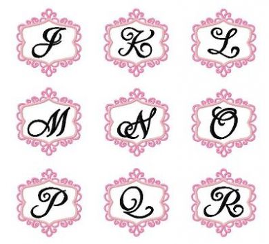 Posh Swirls Elegant Monogram